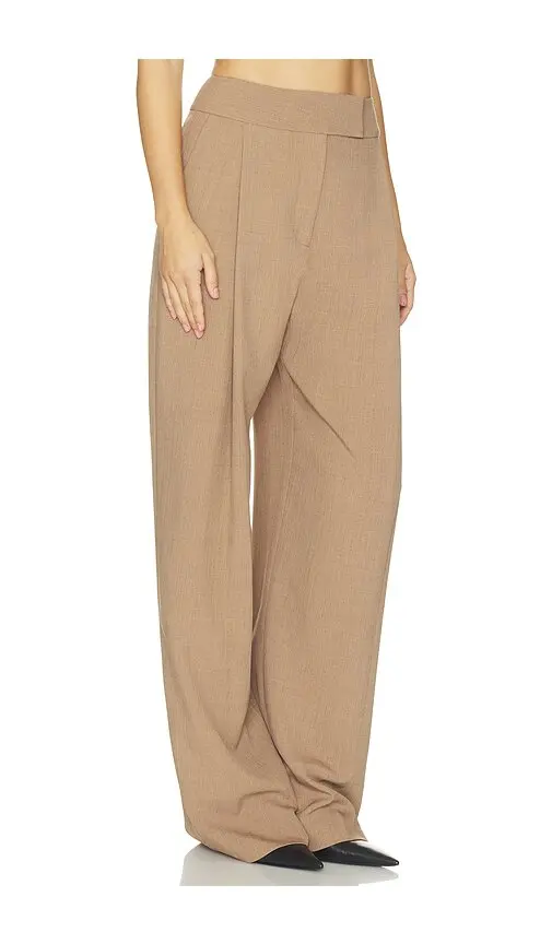 THE SEI Boyfriend Trouser In Brown