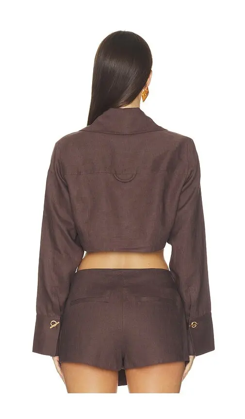 Cult Gaia Kate Top In Brown