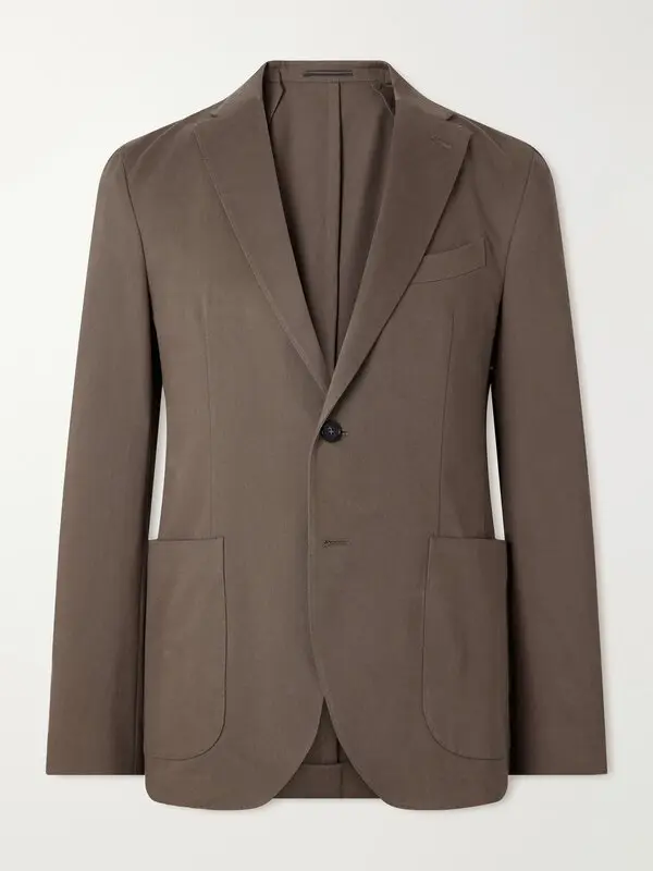 SLOWEAR Stretch-cotton Gabardine Blazer