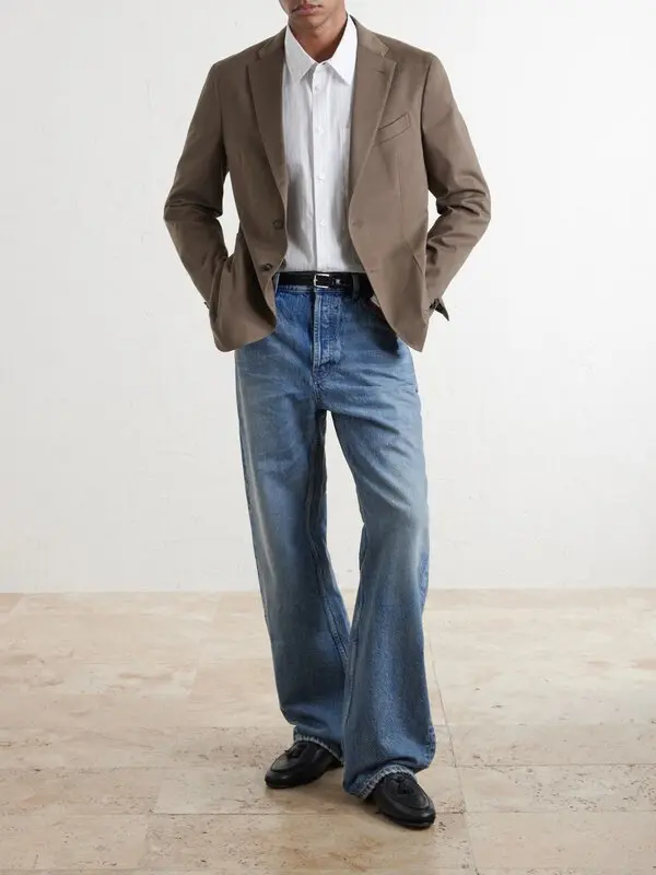 SLOWEAR Stretch-cotton Gabardine Blazer