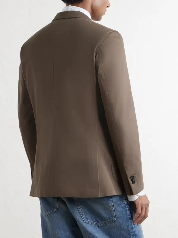 SLOWEAR Stretch-cotton Gabardine Blazer
