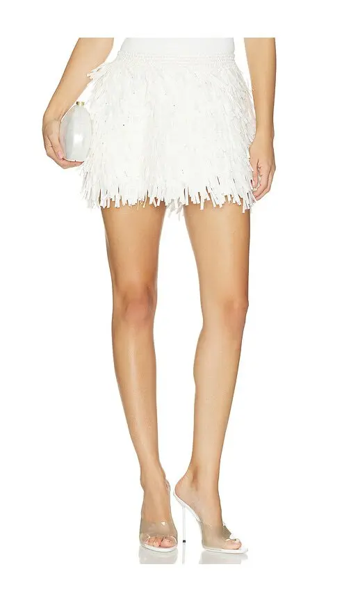 Cult Gaia Darryl Skirt In White - Off White