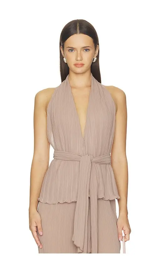 LOVERS AND FRIENDS Delilah Top In Brown
