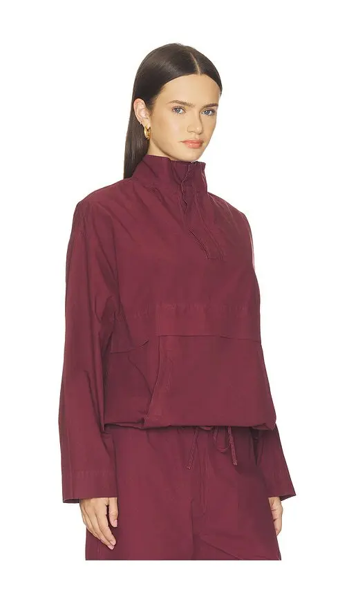 LESET Kyoto Anorak In Burgundy - Maroon