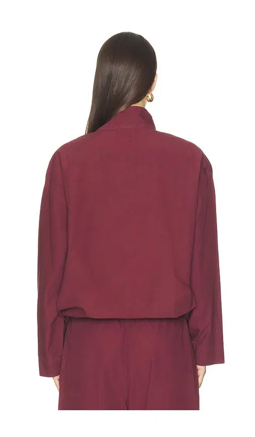 LESET Kyoto Anorak In Burgundy - Maroon