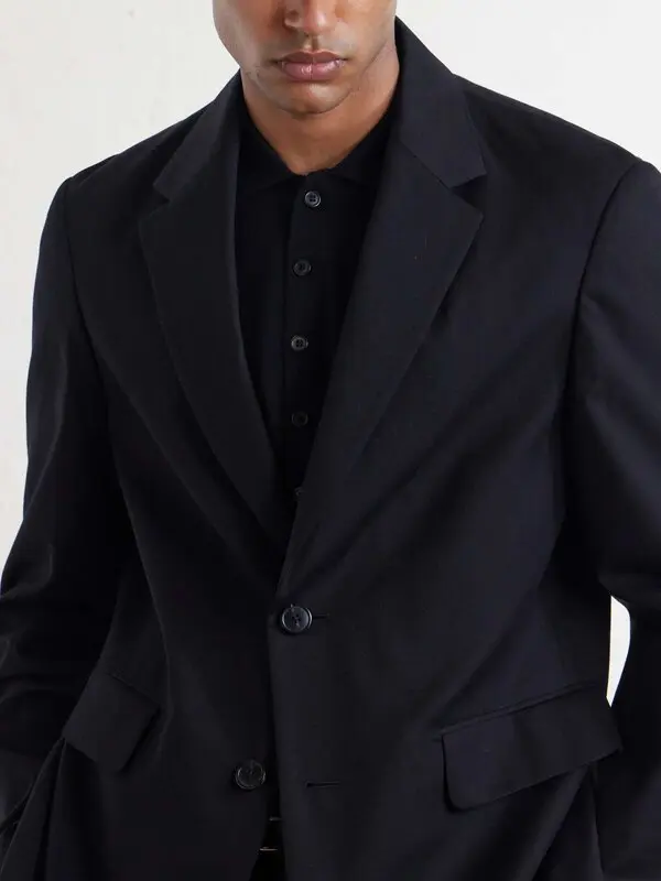 Dries Van Noten Billys Cotton And Wool-blend Canvas Blazer