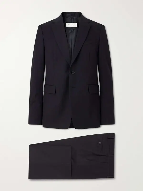 Dries Van Noten Kayno Cotton And Wool-blend Suit