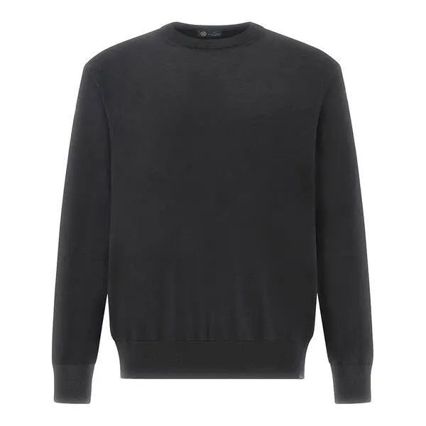 Paul & Shark Cashmere And Silk Crew Neck Jumper - Black