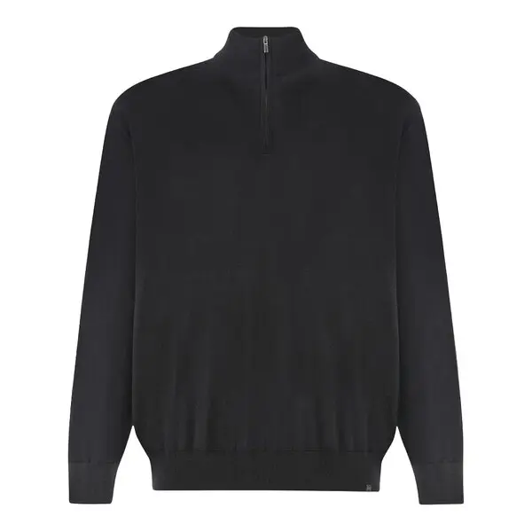 Paul & Shark 140’s Superfine Merino Wool Half‑zip Sweater