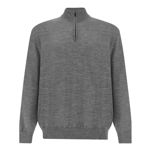 Paul & Shark 140’s Superfine Merino Wool Half‑zip Sweater