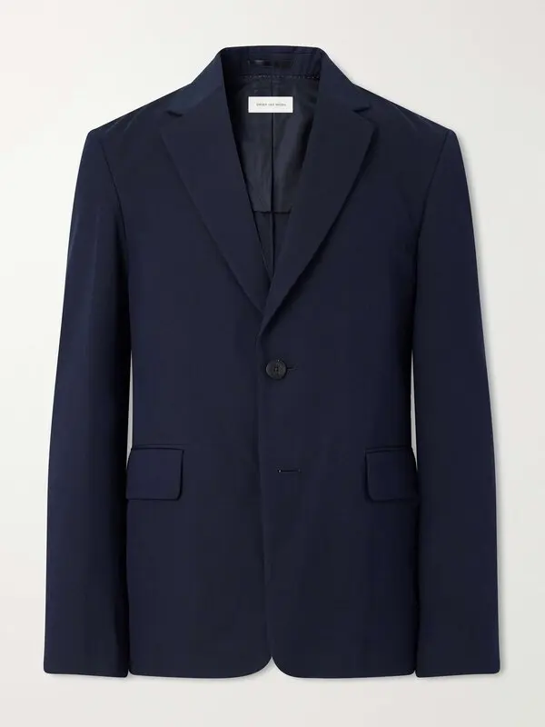 Dries Van Noten Billys Cotton And Wool-blend Canvas Blazer