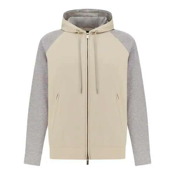Paul & Shark Hybrid Sweatshirt In Dynamic And Jersey