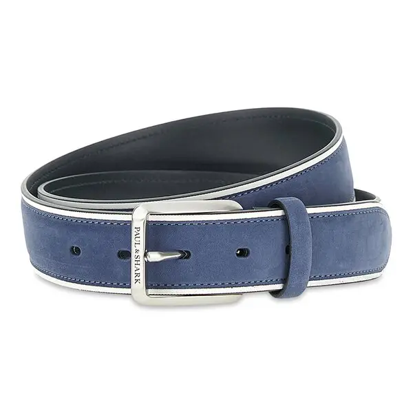 Paul & Shark Suede Belt With Contrasting Edges