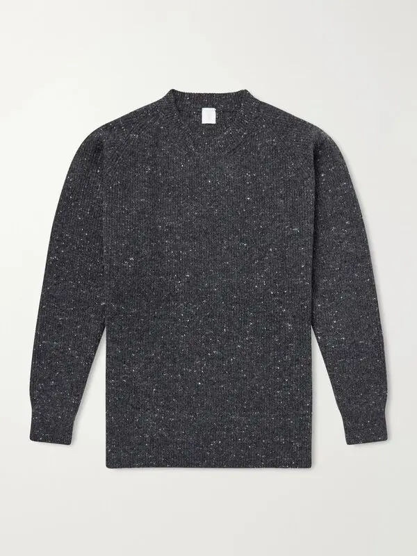 Eleventy Ribbed Wool-blend Sweater