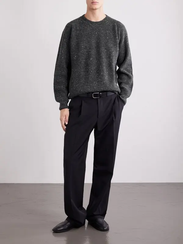 Eleventy Ribbed Wool-blend Sweater