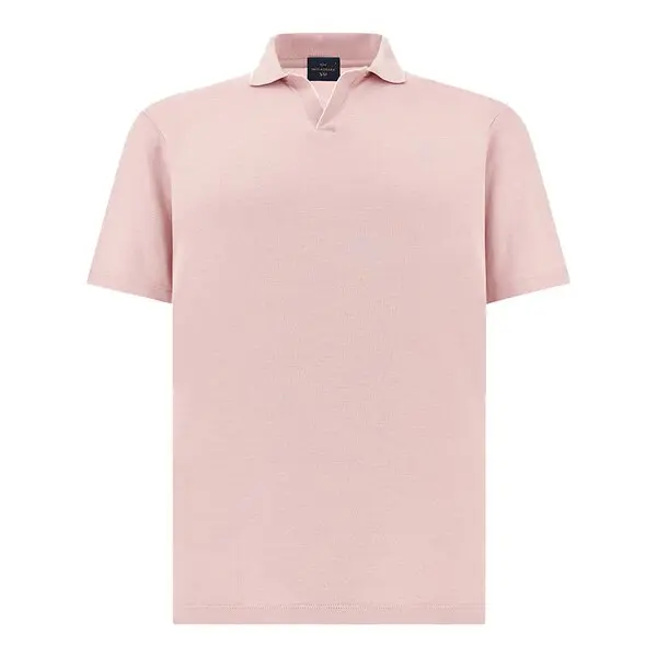Paul & Shark X-soft Open‑collar Polo Shirt In Cotton Interlock