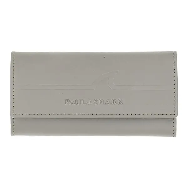 Paul & Shark Fin Embossed Leather Keychain