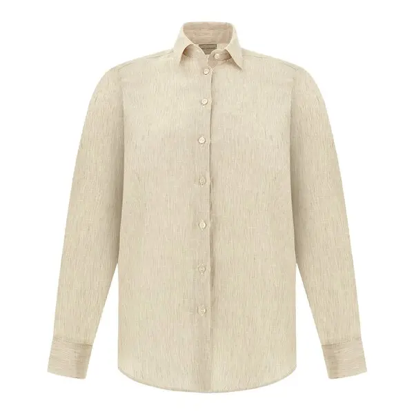 Paul & Shark Soffio Linen Shirt With Striped Pattern
