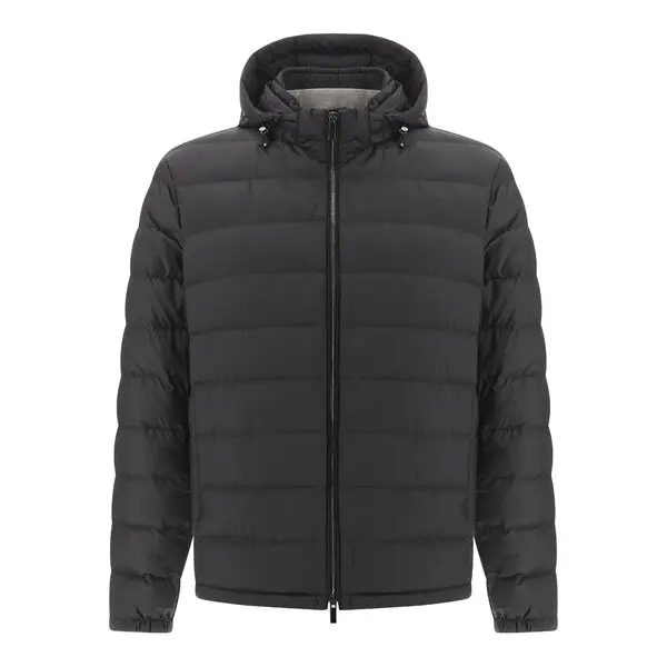 Paul & Shark Technical Ultralight Down Jacket With Alcantara® Details