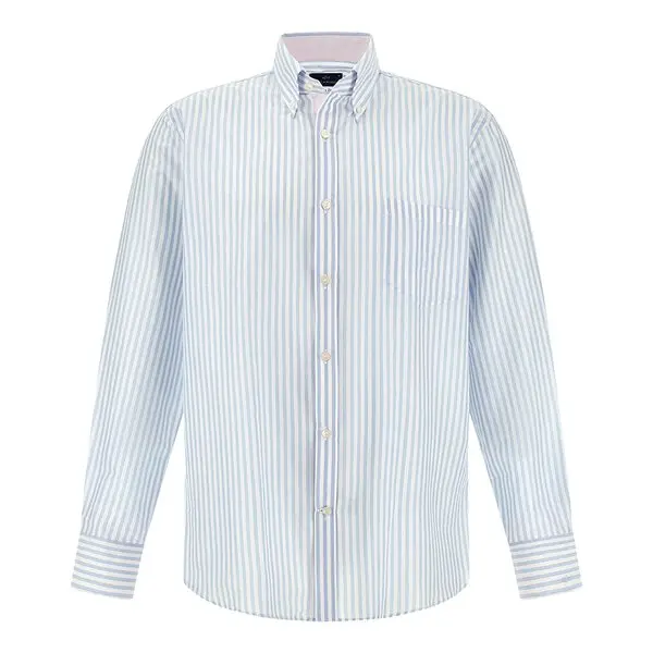 Paul & Shark Summer Breeze Cotton Shirt With Striped Pattern