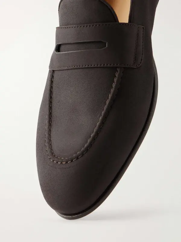 Brioni Nubuck Penny Loafers
