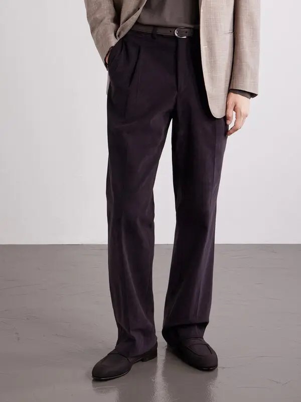 Brioni Nubuck Penny Loafers