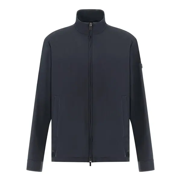 Paul & Shark Typhoon Re-4x4 Stretch Zip-up Jacket With Logo Badge