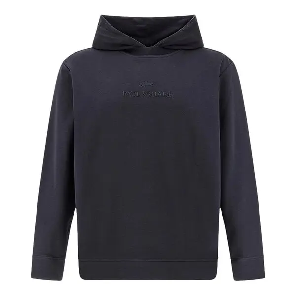 Paul & Shark Hoodie In Active Fleece Cotton