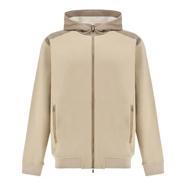 Paul & Shark X‑soft Zip‑up Sweatshirt In Viscose With Alcantara® Details - Beige