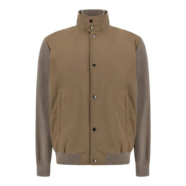 Paul & Shark Hybrid Jacket In Silk And Cotton With Typhoon® Platinum