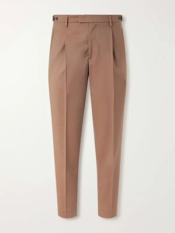 Barena Venezia Straight-leg Pleated Virgin Wool Suit Trousers
