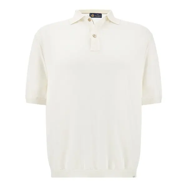 Paul & Shark Polo Shirt In Silk And Cotton - White