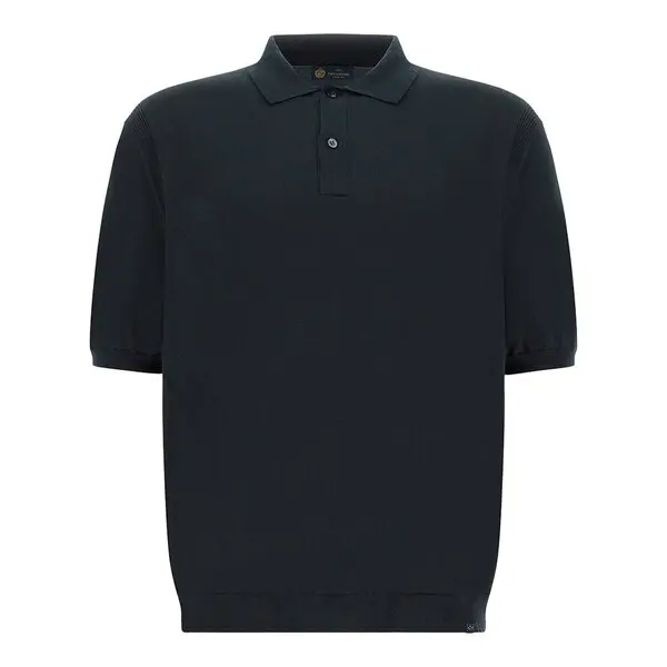 Paul & Shark Polo Shirt In Silk And Cotton - Dama Blue