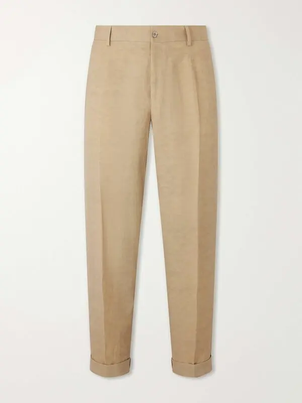 Dolce & Gabbana Tapered Linen Trousers