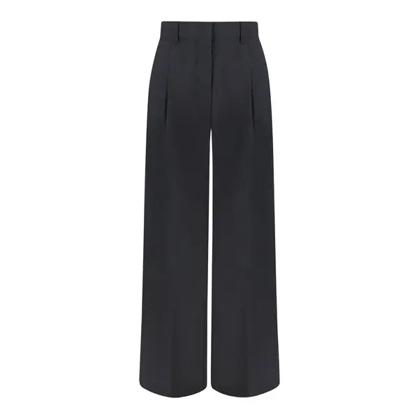 Paul & Shark Wool Stretch Wide Leg Trousers