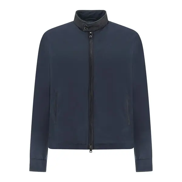Paul & Shark Typhoon® Platinum Jacket With Aqualeather Suede Details