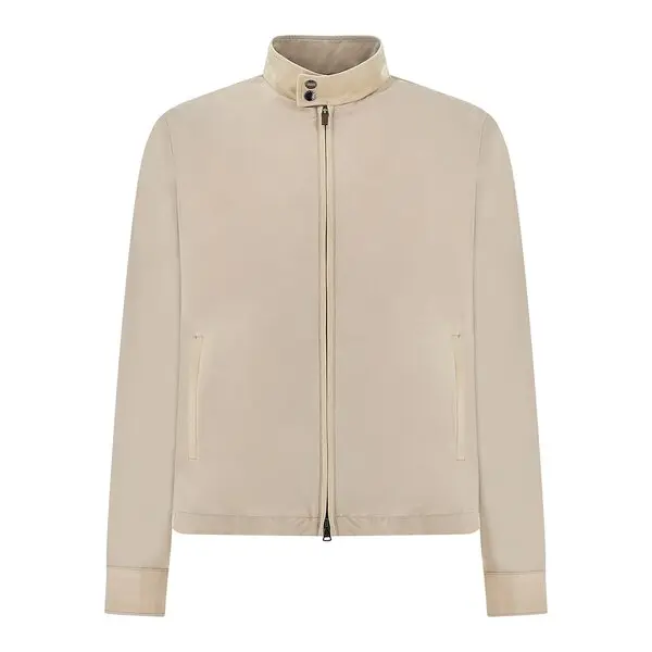 Paul & Shark Typhoon® Platinum Jacket With Aqualeather Suede Details