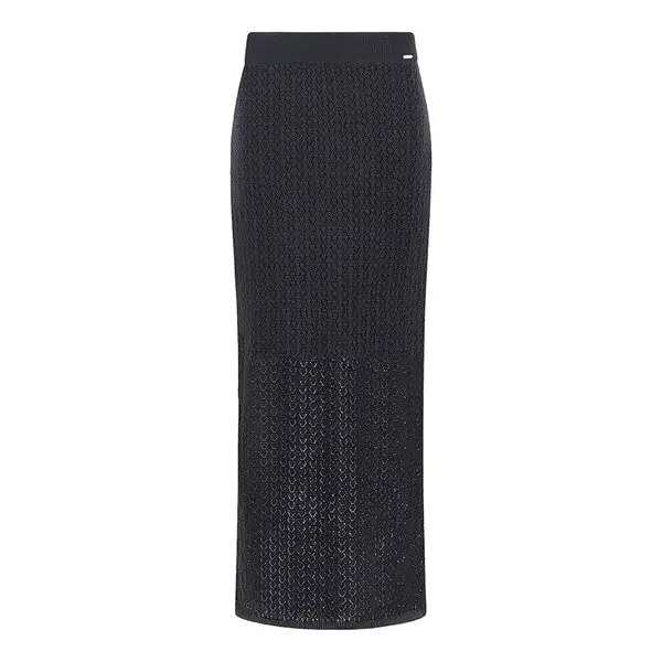 Paul & Shark Linen Knit Skirt With Open Stitch