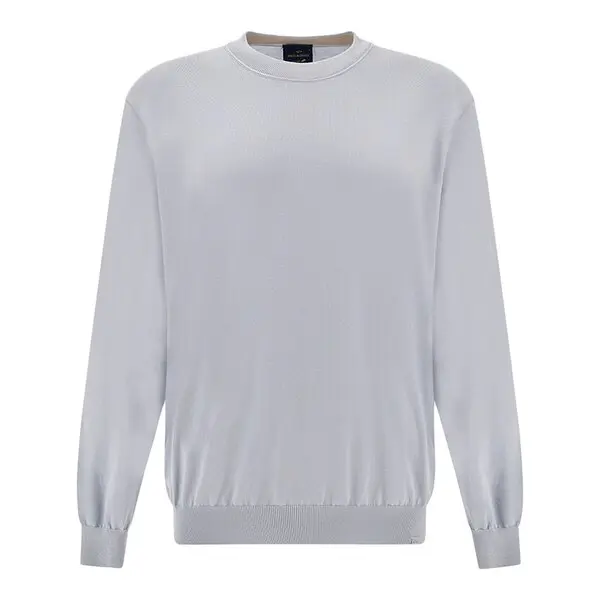 Paul & Shark Crewneck Sweater In Piuma Cotton - Skyride