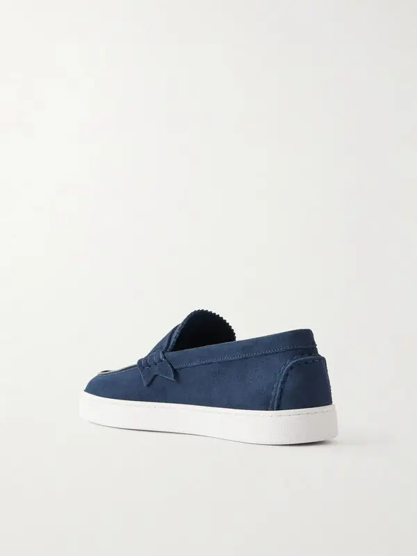 CHRISTIAN LOUBOUTIN Harold Suede Loafers - Blue