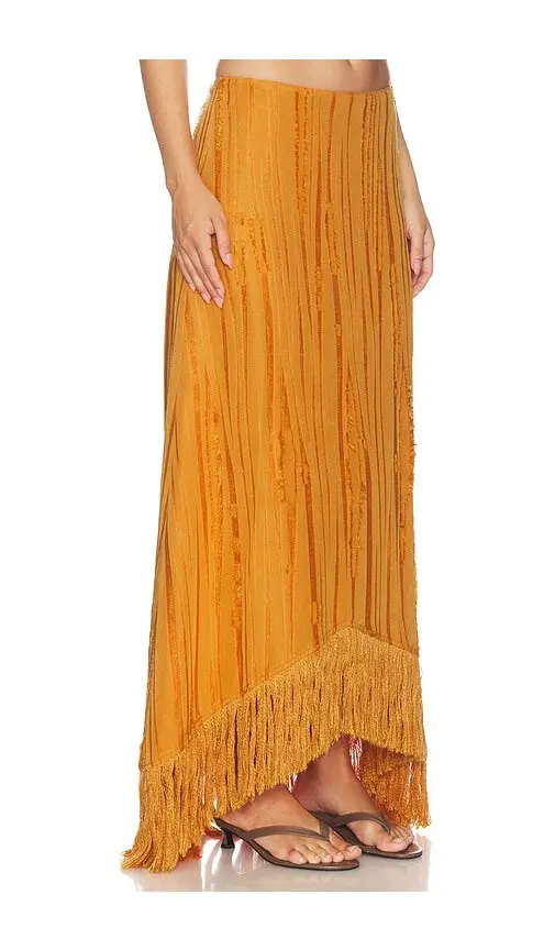 YELLOW THE LABEL Lennie Fringe Skirt