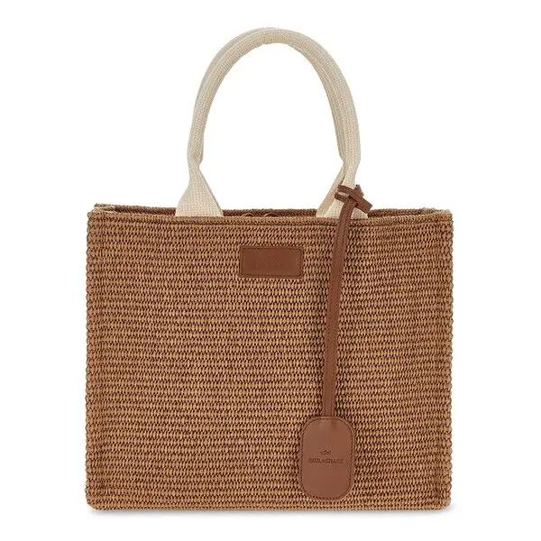 Paul & Shark Raffia And Leather Bag