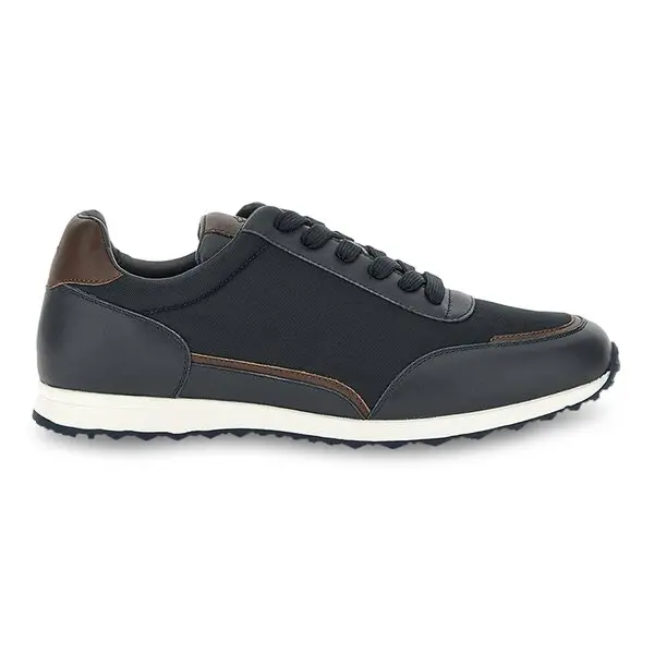 Paul & Shark Sneakers In Leather And Nylon