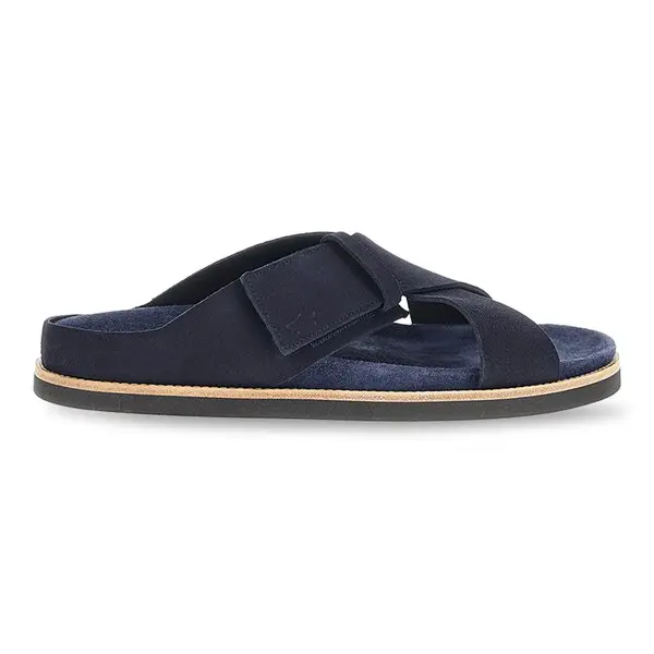 Paul & Shark Slip‑on Sandals In Suede