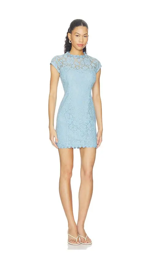 Line & Dot X Demeter Mini Dress In Blue