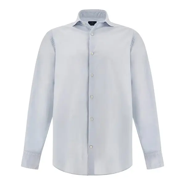 Paul & Shark Garment‑dyed Cotton Voile Shirt - Skyride
