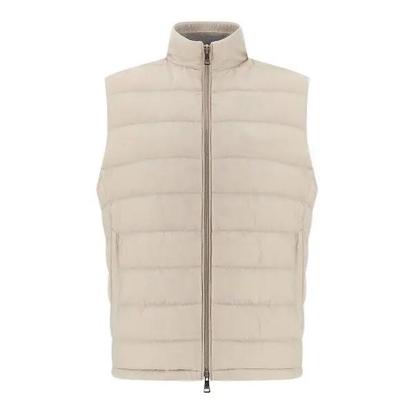 Paul & Shark Technical Ultralight Down Gilet With Alcantara® Details