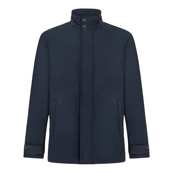Paul & Shark Typhoon® Platinum Car Coat With Suede Details