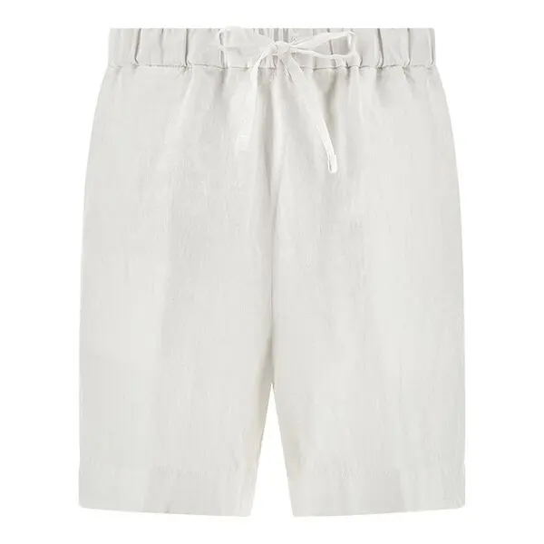 Paul & Shark Linen Bermuda Shorts With Drawstring