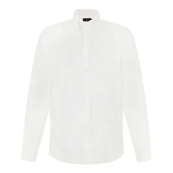 Paul & Shark Soffio Cotton Twill Shirt - White